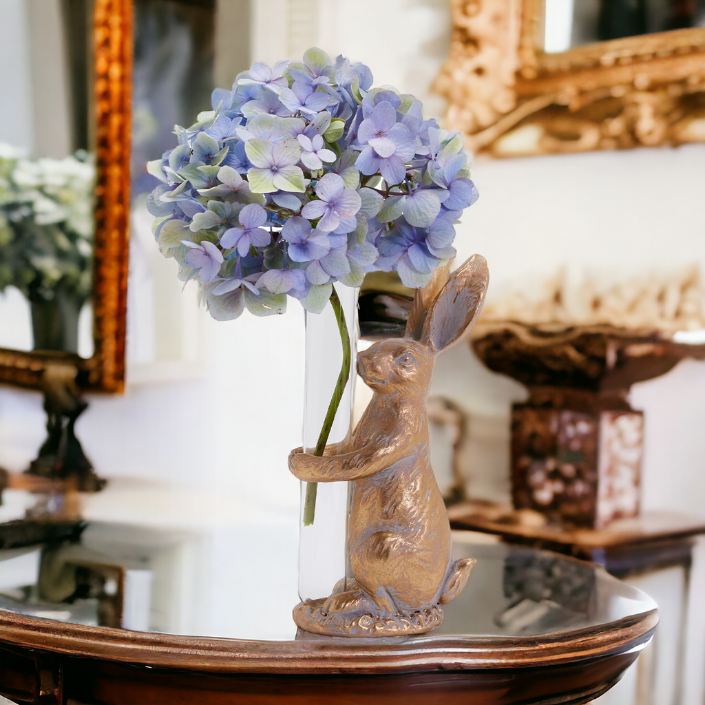 Gold Bunny Bud Vase Figurine - Golden Home Accent – Gia Roma