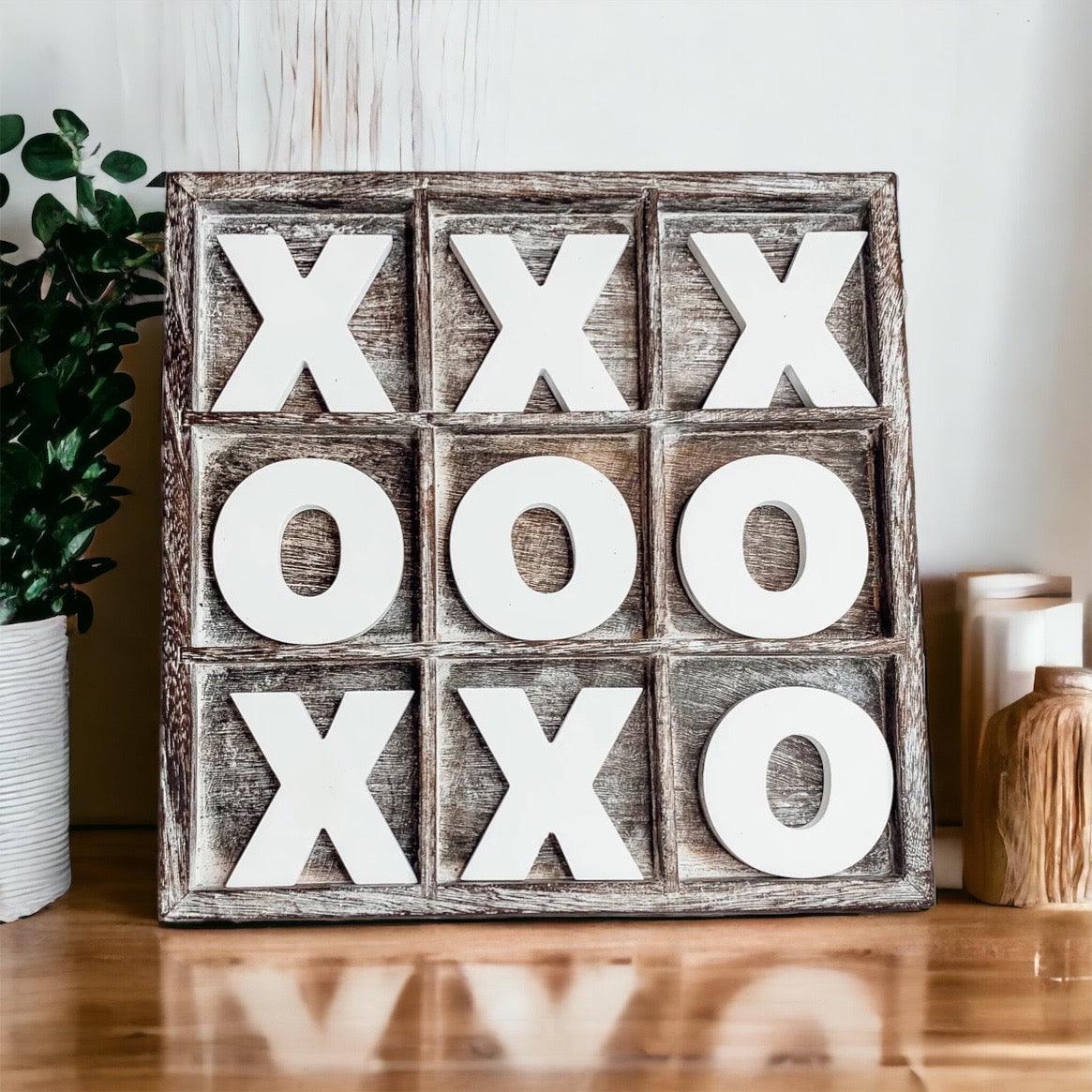 XOXO Game & Wooden Decor | Valentines Tabletop Decor – Gia Roma