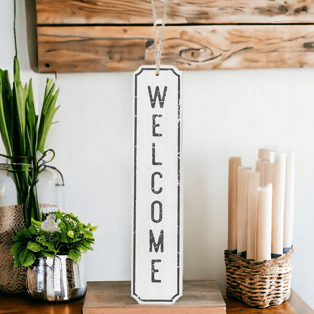 Welcome Hanging Sign – Gia Roma