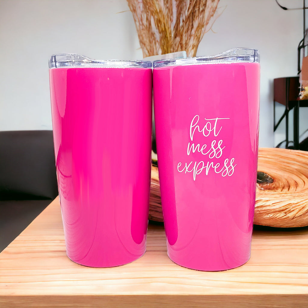 Hot Pink Travel Mug - Hot Mess Express - Top Seller – Gia Roma