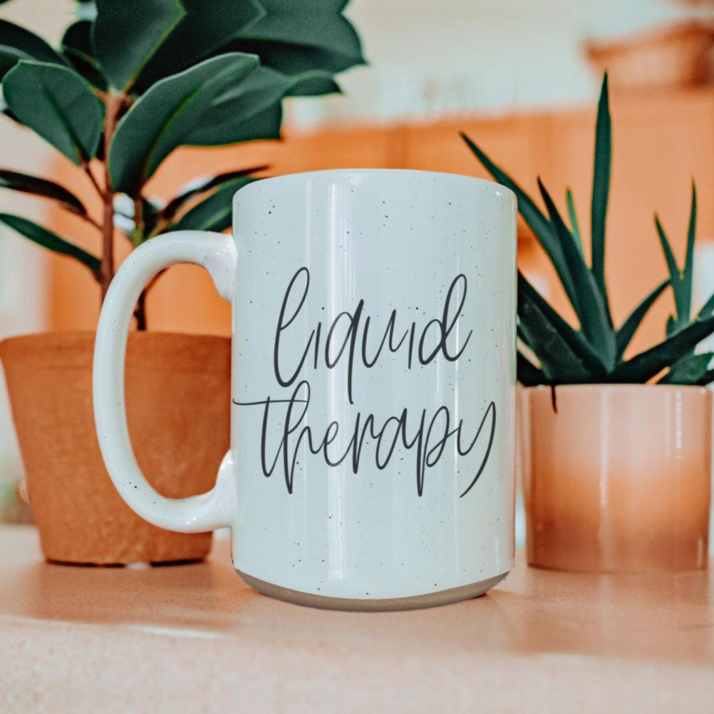Liquid Therapy Coffee Mug | Funny Ceramic Mugs | Neutral Drinkware ...