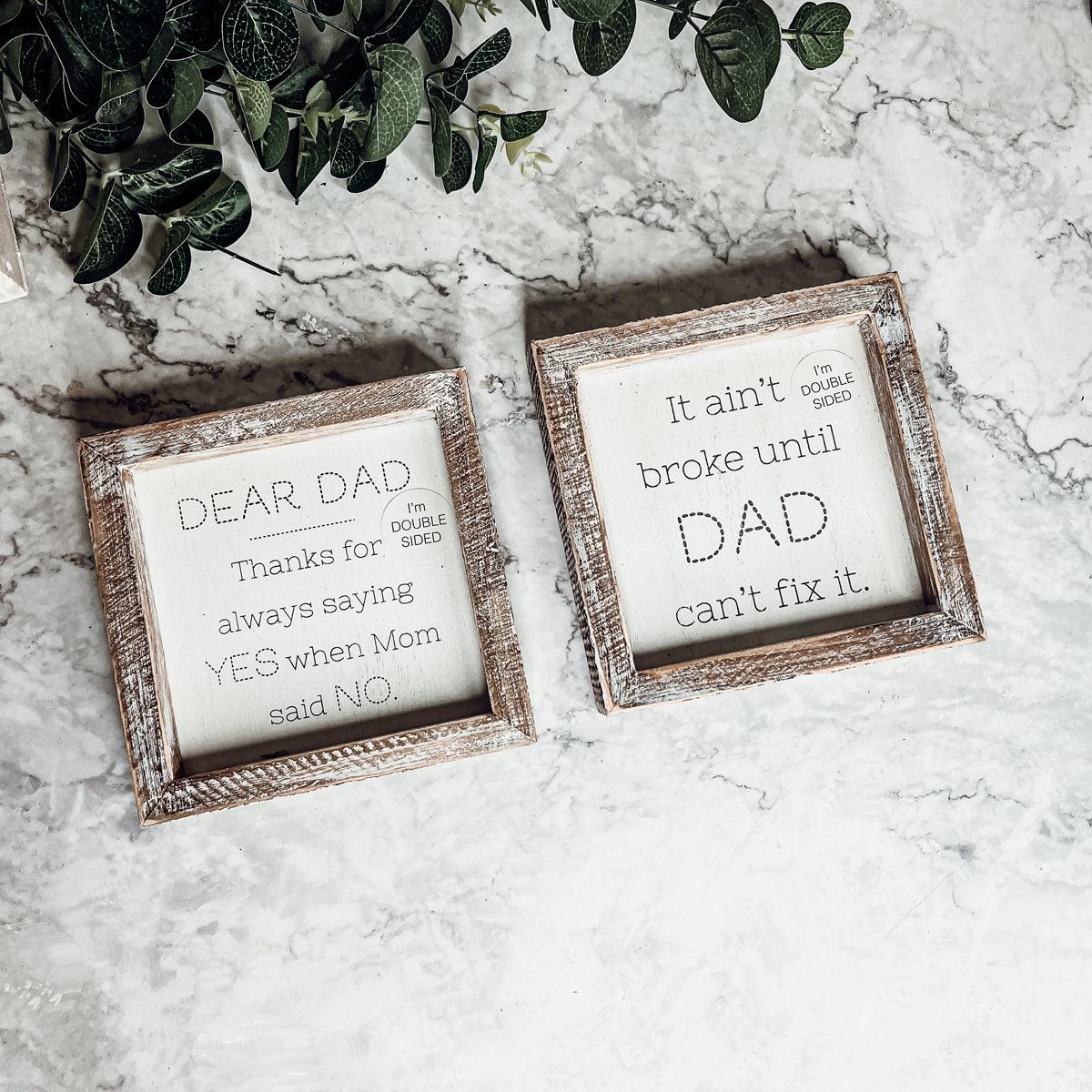 Father's day gift ideas from kids - Funny Dad Quote Signs – Gia Roma
