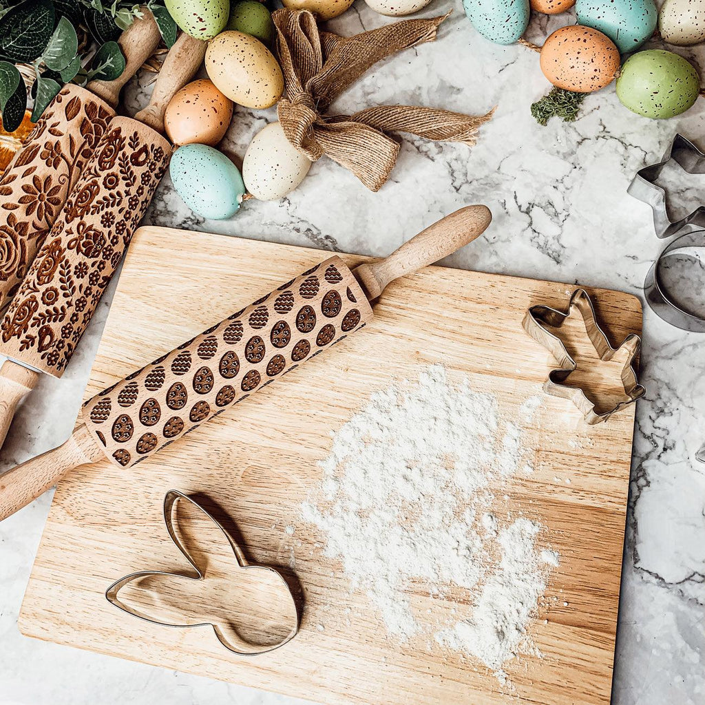 Premium Quality Handcrafted Wooden Easter Rolling Pin – Gia Roma