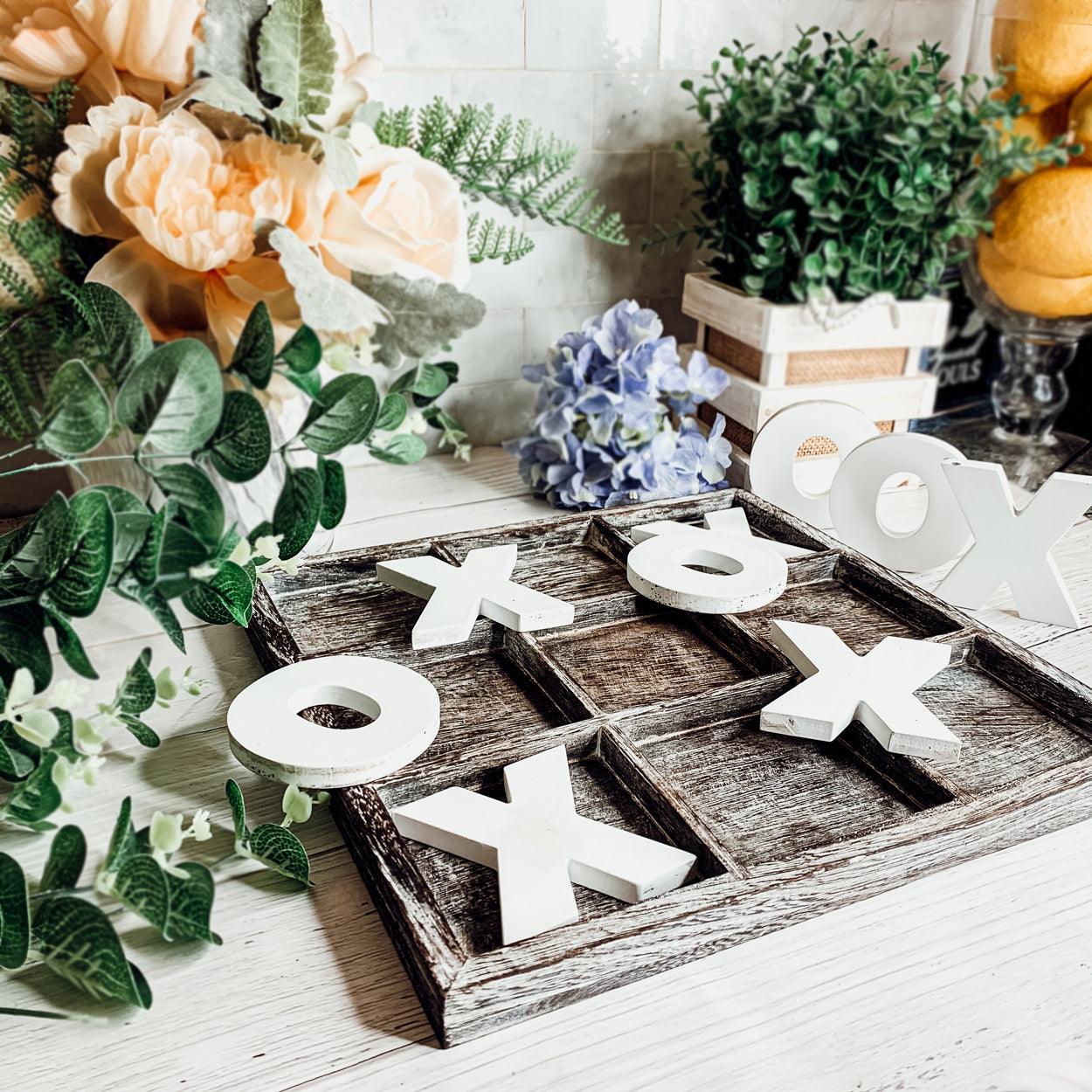 XOXO Game & Wooden Decor | Valentines Tabletop Decor – Gia Roma