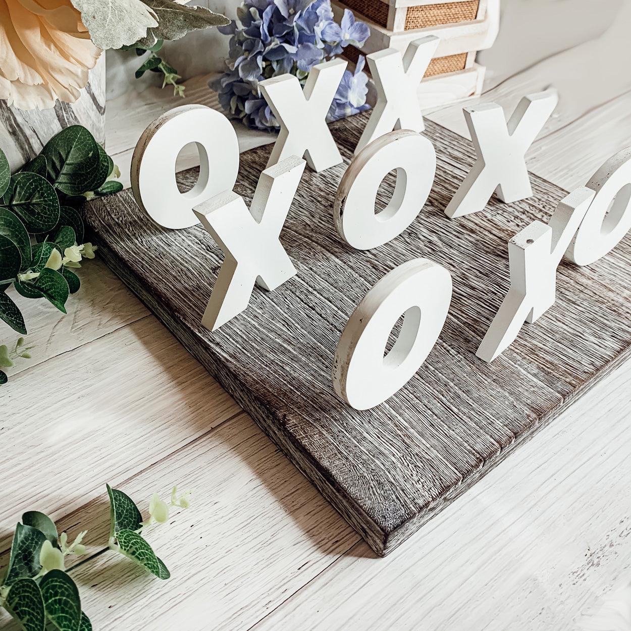 XOXO Game & Wooden Decor | Valentines Tabletop Decor – Gia Roma