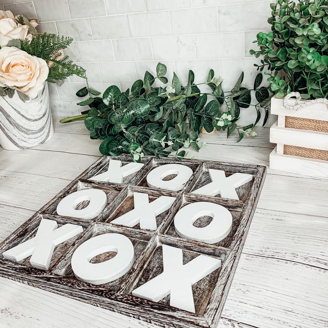 XOXO Game & Wooden Decor | Valentines Tabletop Decor – Gia Roma